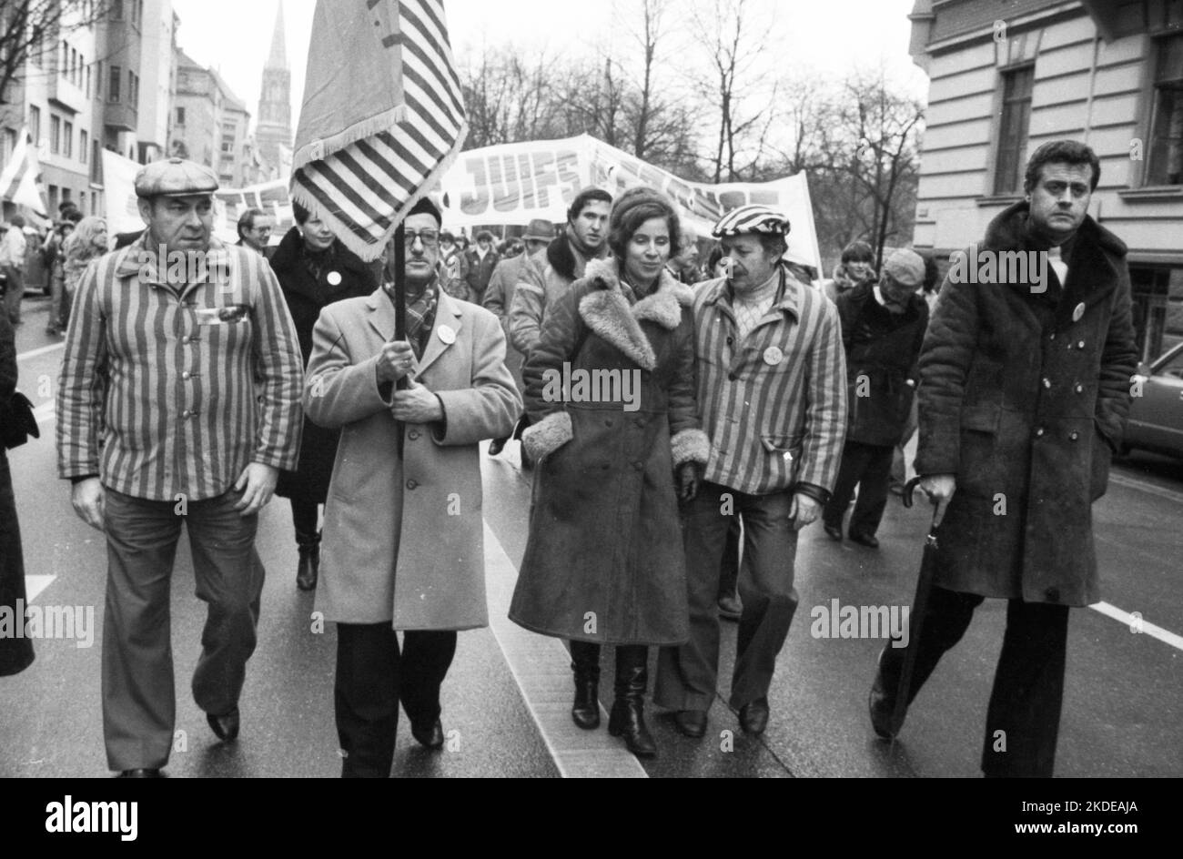 Organisations of French Jews and German Nazi victims demonstrated for a ...
