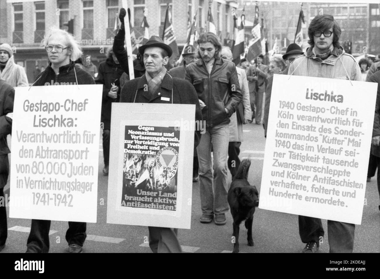 Organisations of French Jews and German Nazi victims demonstrated for a ...
