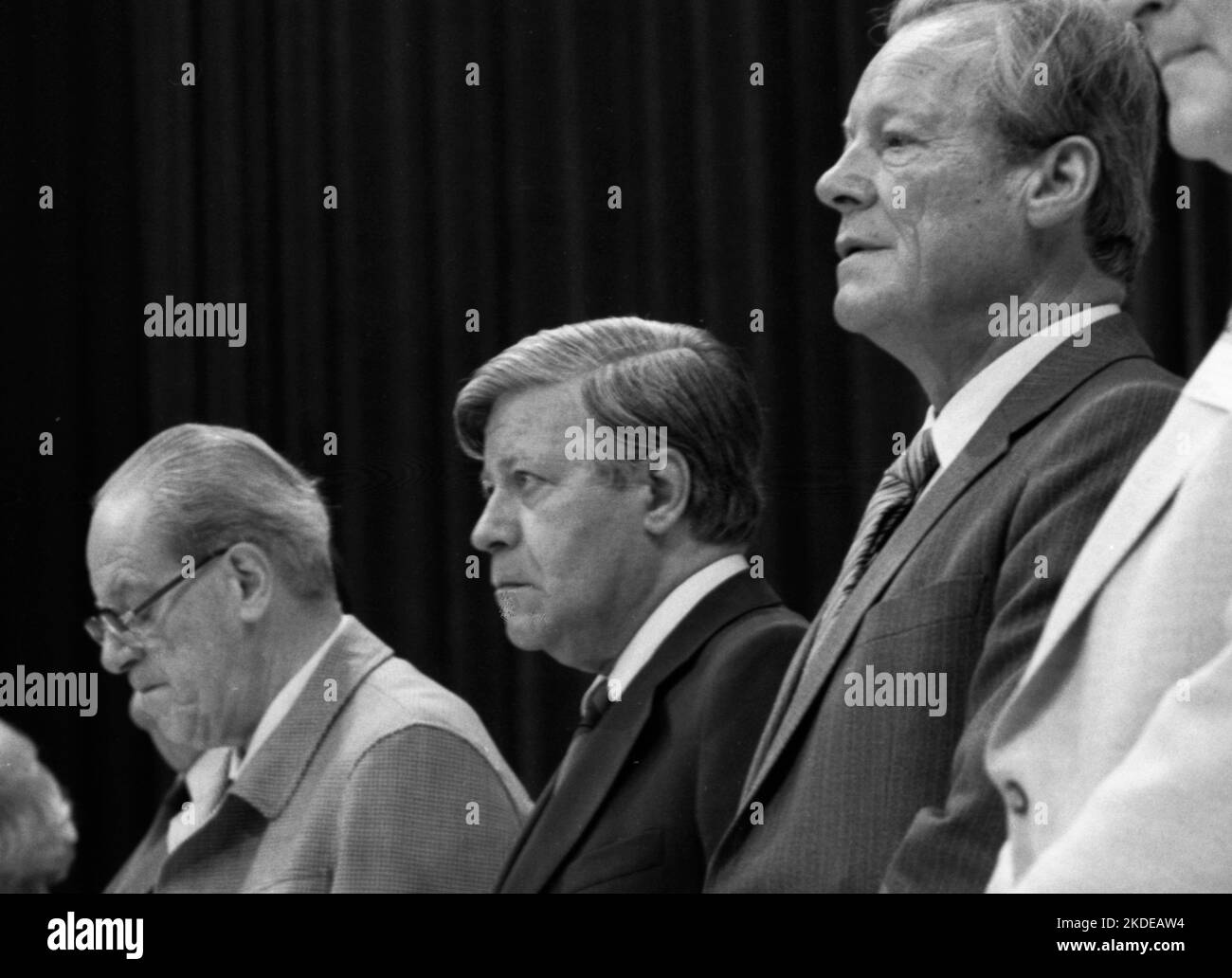Election Party Congress of the SPD on 09.06.1980 in Essen.HJerbert ...