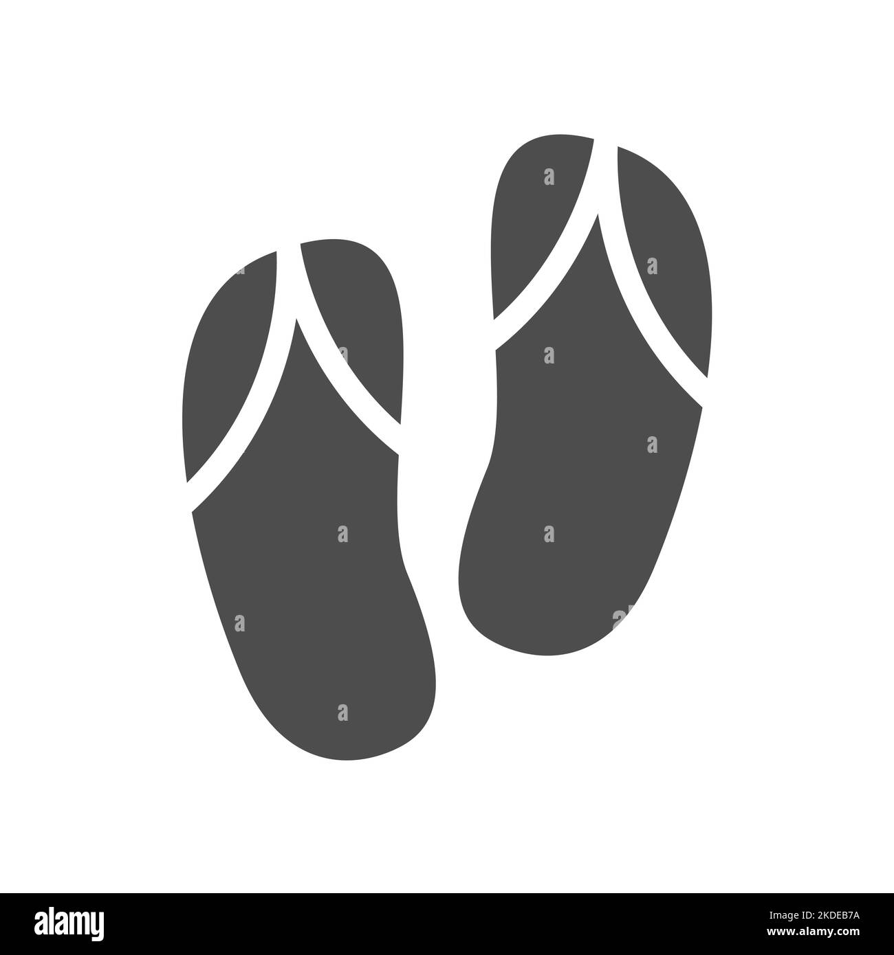 flip flops silhouette vector icon Stock Vector Image & Art - Alamy