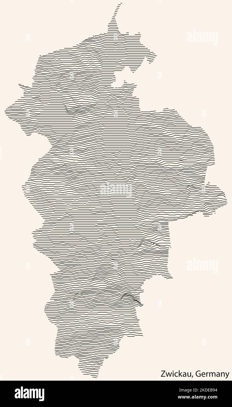 Topographic relief map of ZWICKAU, GERMANY Stock Vector Image & Art - Alamy
