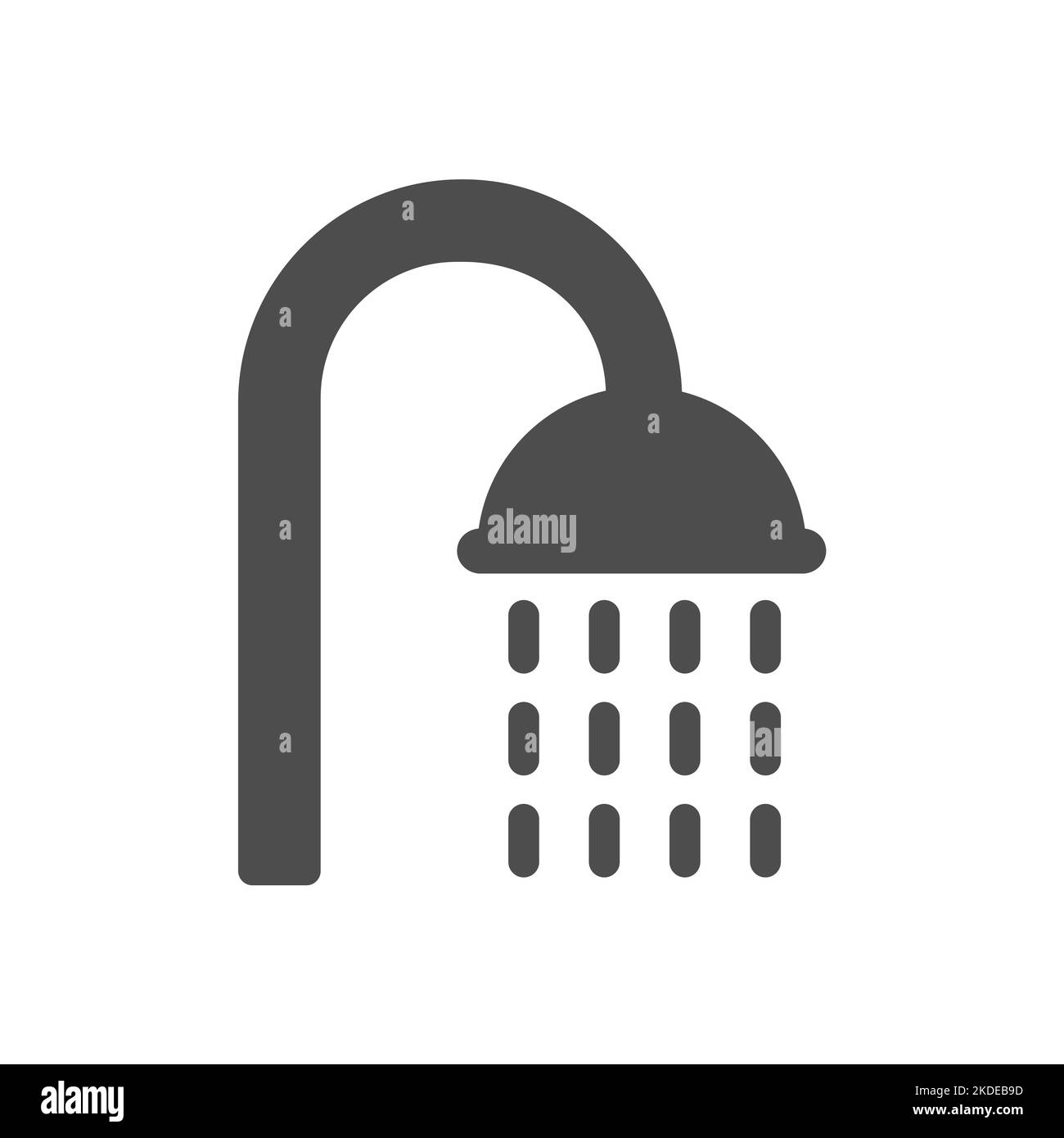 shower silhouette vector icon Stock Vector Image & Art - Alamy