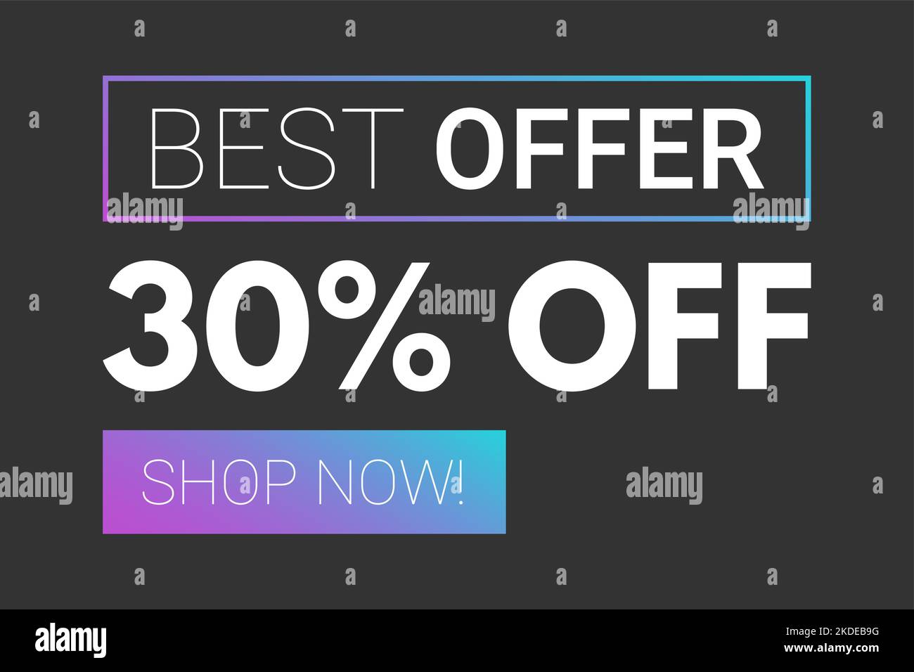 Isolated banner advertisement of 30 percent hi-res stock photography ...