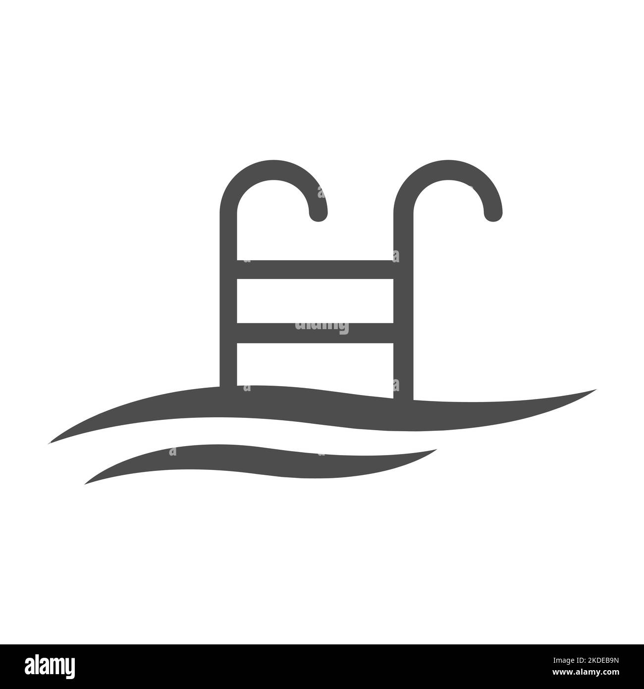 swimming pool silhouette vector icon Stock Vector Image & Art - Alamy