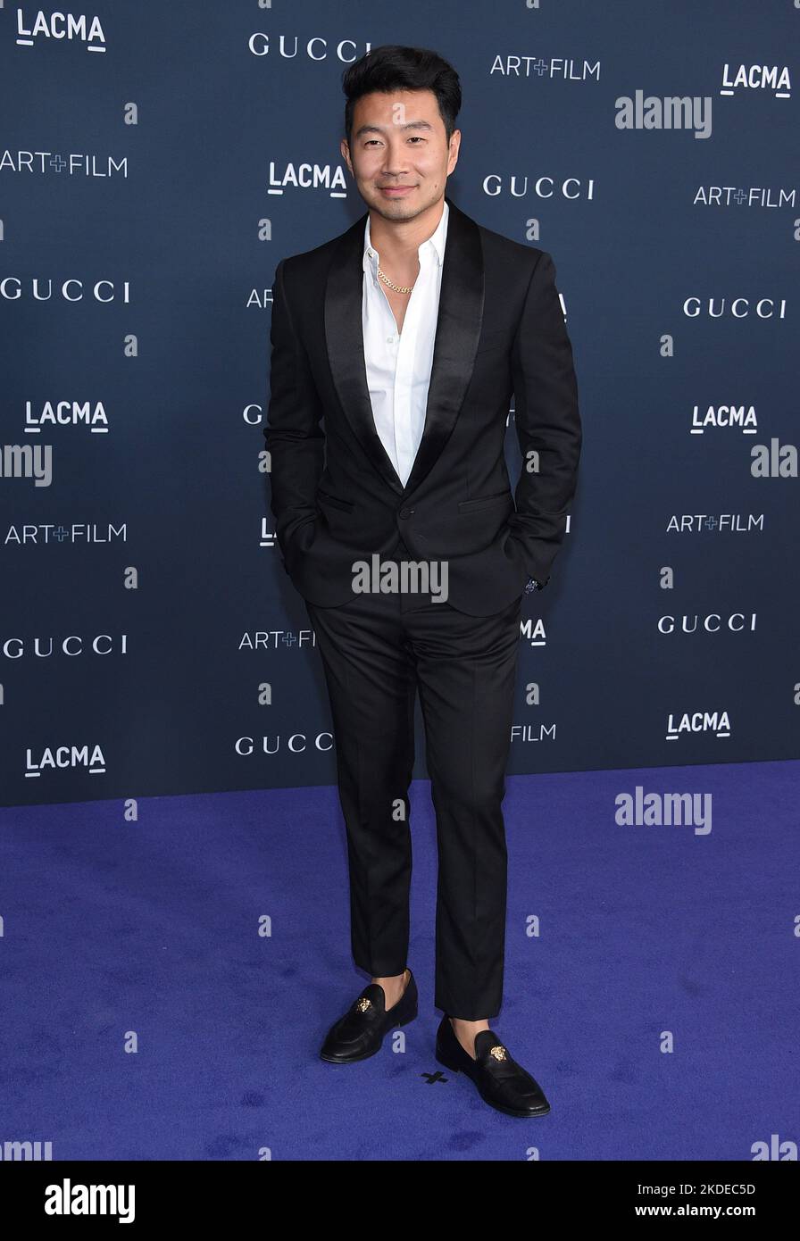 Simu Liu arriving to the 2022 LACMA Art + Film Gala held at LACMA in ...