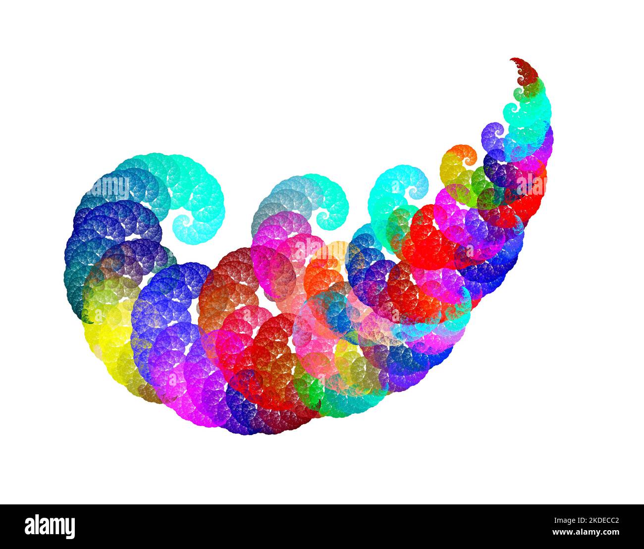 Abstract fractal graphics. Design element. White background Stock Photo ...