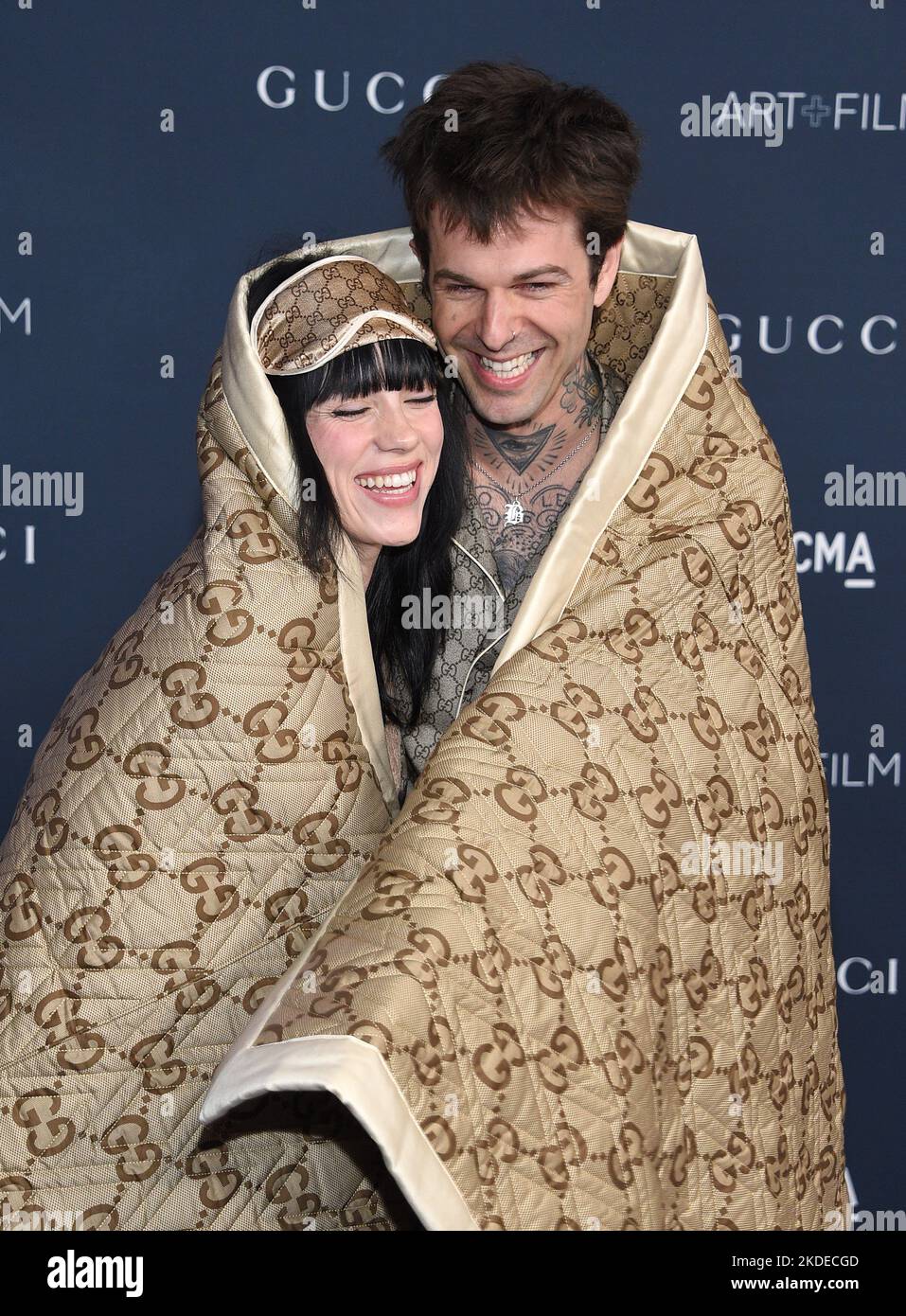 Billie Eilish and Jesse Rutherford arriving to the 2022 LACMA Art ...