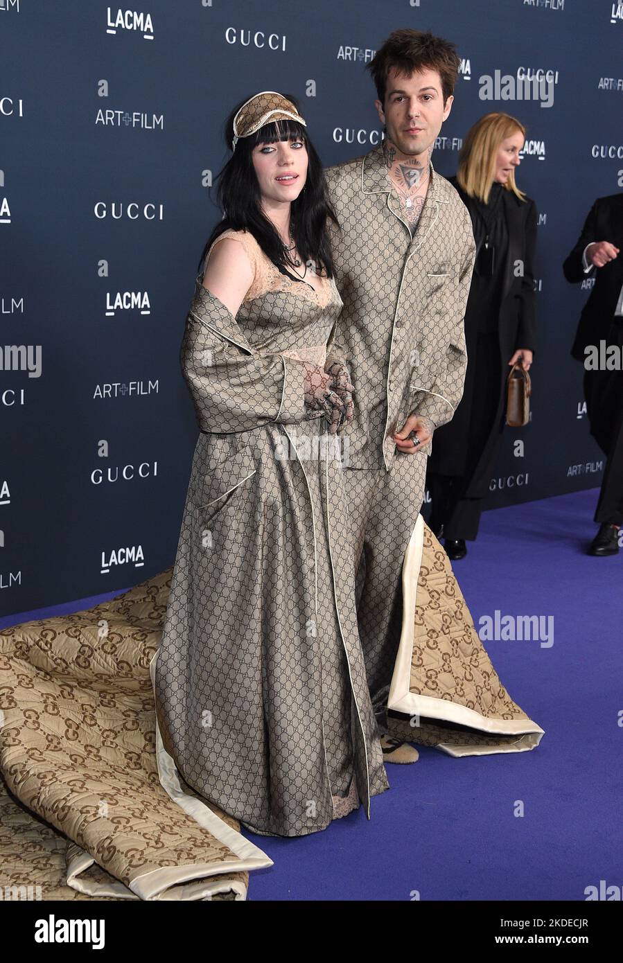 Billie Eilish and Jesse Rutherford arriving to the 2022 LACMA Art ...