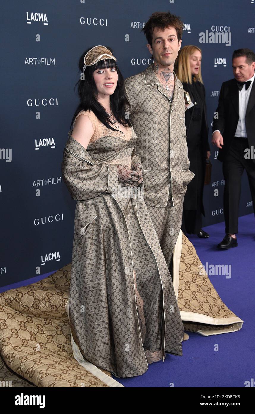 Billie Eilish and Jesse Rutherford arriving to the 2022 LACMA Art ...