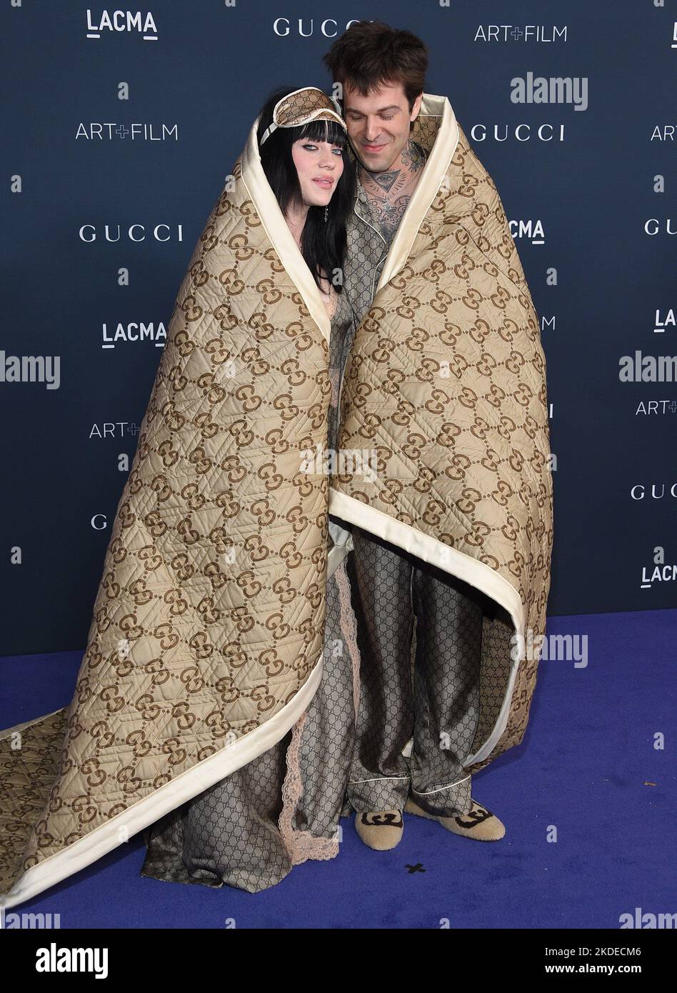 Billie Eilish and Jesse Rutherford arriving to the 2022 LACMA Art ...