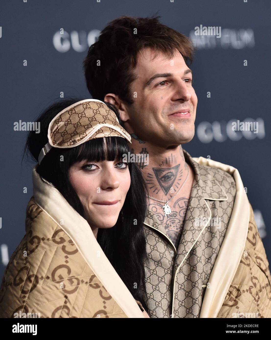 Billie Eilish and Jesse Rutherford arriving to the 2022 LACMA Art ...