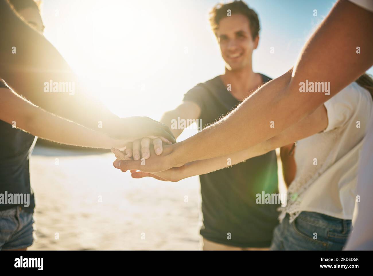 Group solidarity piling hi-res stock photography and images - Alamy
