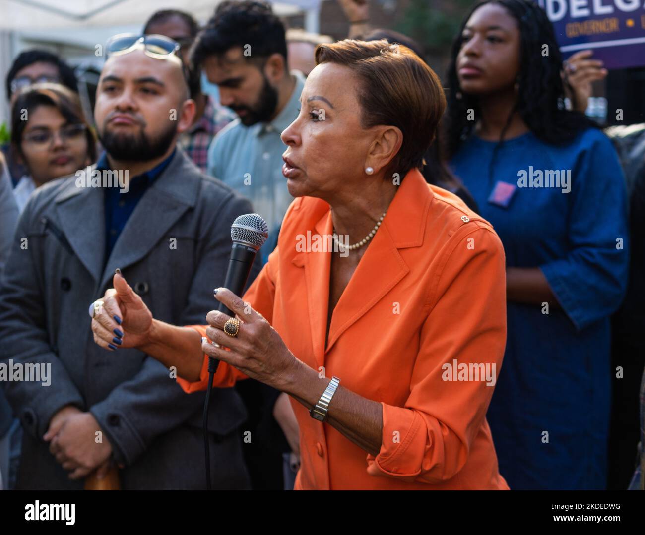 Queens, New York, USA. 5th Nov, 2022. U.S.Congresswoman Nydia Velazquez ...