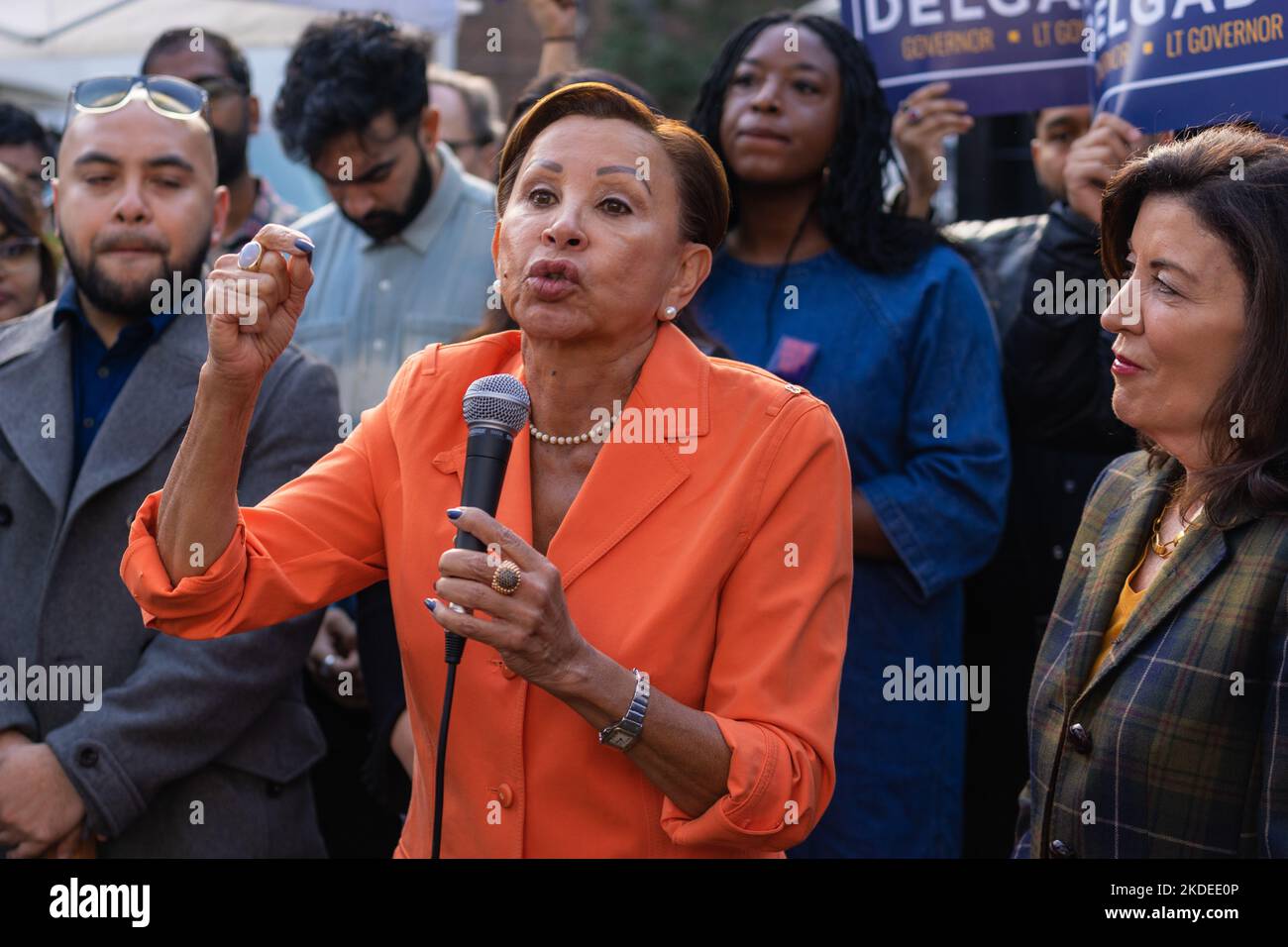 Queens, New York, USA. 5th Nov, 2022. U.S.Congresswoman Nydia Velazquez ...