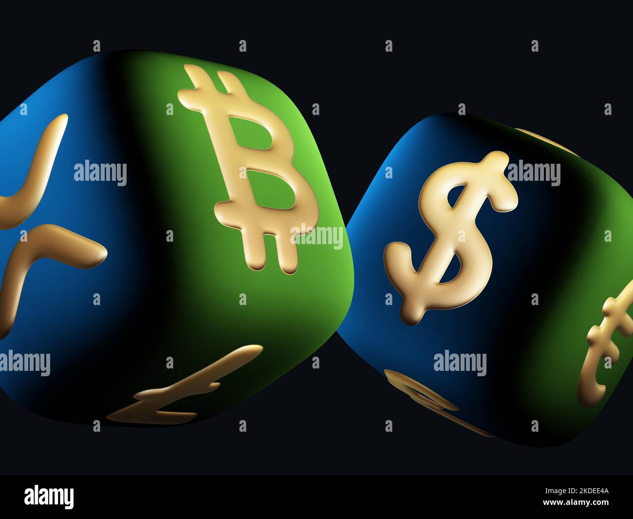 Cryptocurrency bitcoin litecoin dice hi-res stock photography and ...