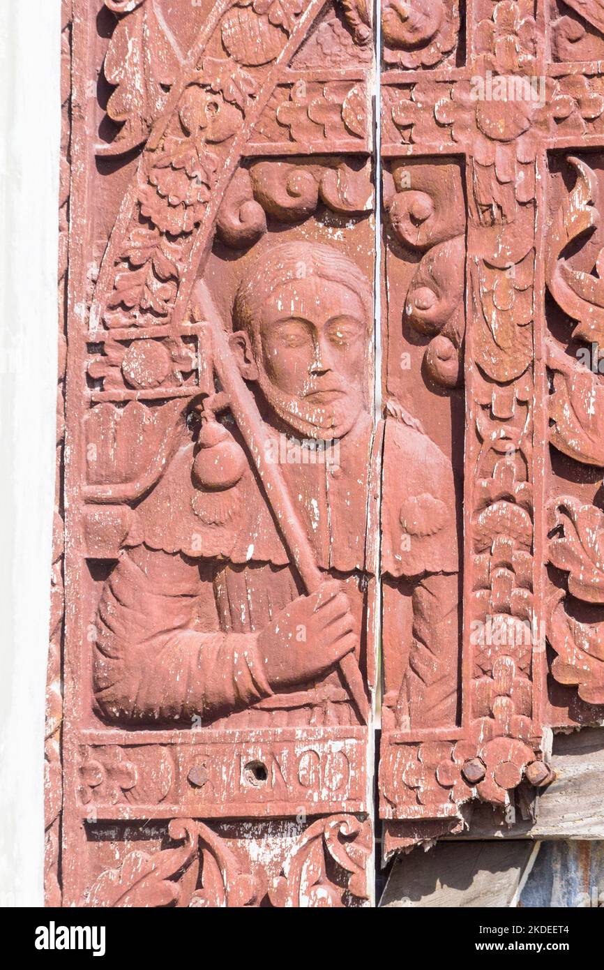 Architectural detail of Guiuan Church exposed after Typhoon Haiyan ...
