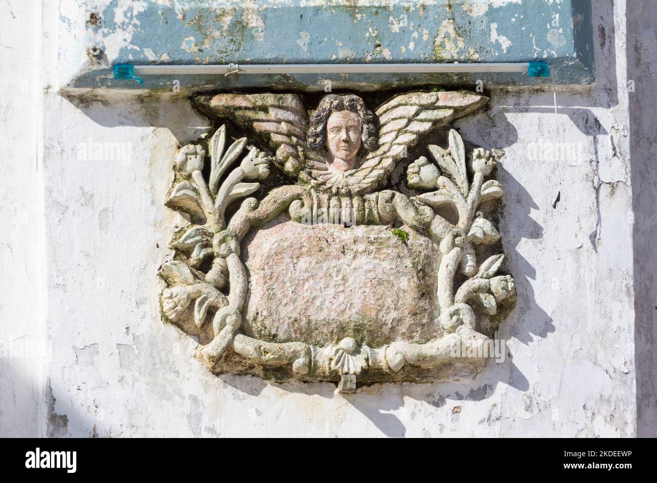 Architectural detail of Guiuan Church exposed after Typhoon Haiyan ...