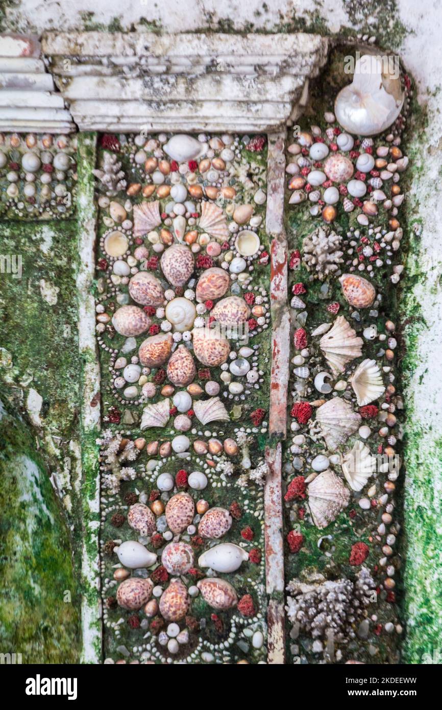 Architectural detail of Guiuan Church exposed after Typhoon Haiyan ...