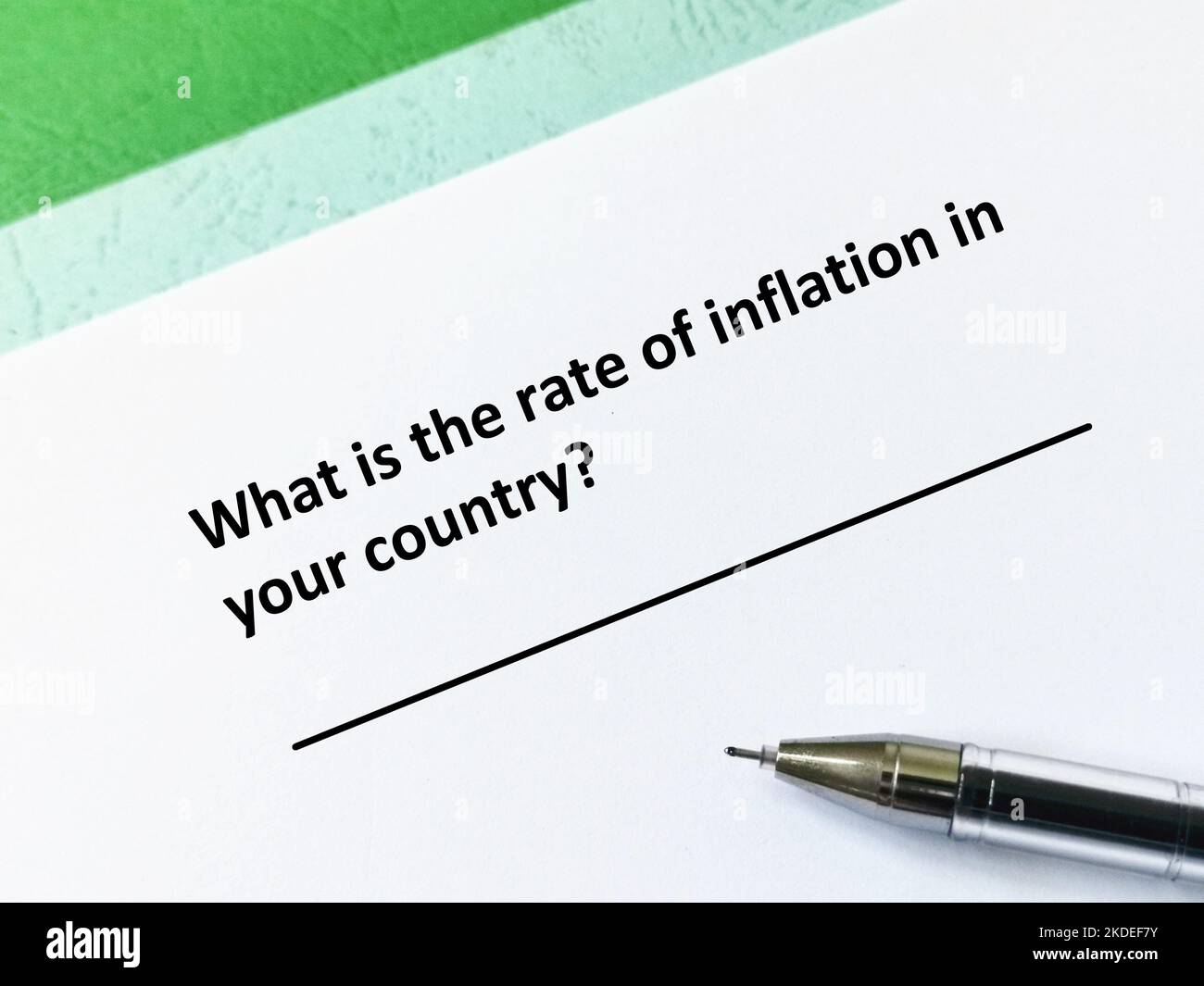 One person is answering question about inflation. He is thinking what ...