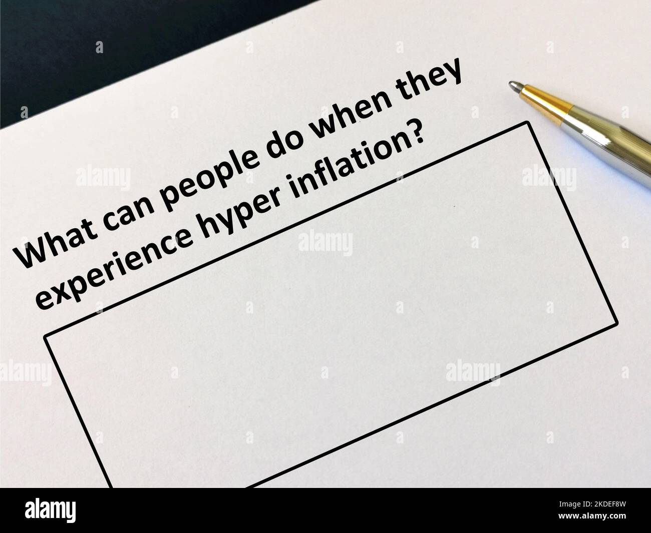 One person is answering question about inflation. He is thinking what ...