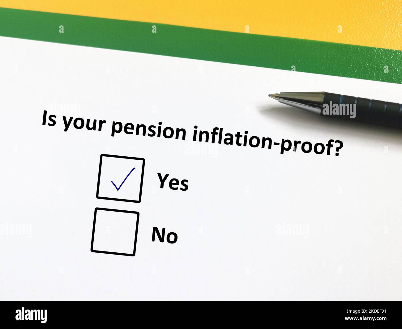 One person is answering question about inflation. He thinks his pension ...