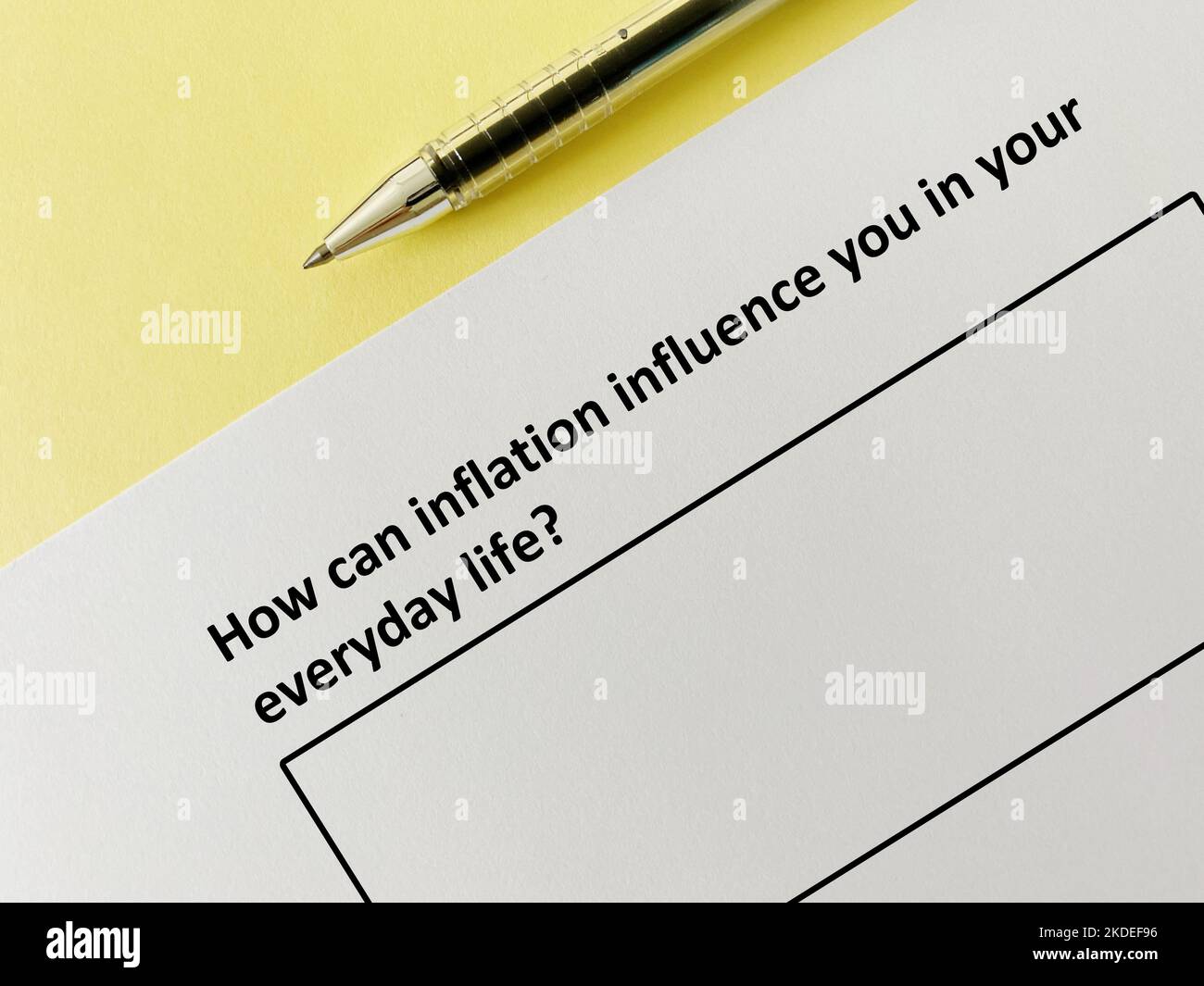 One person is answering question about inflation. He is thinking how ...