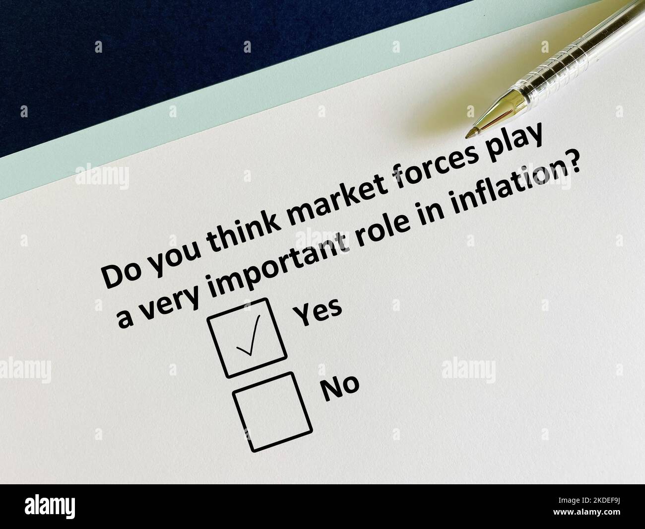 One person is answering question about inflation. He thinks market ...