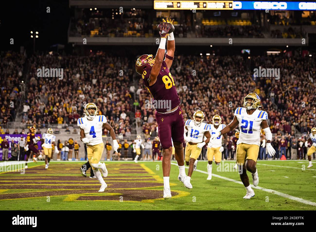 Tempe, United States. 05th Nov, 2022. Arizona State tight end Messiah ...