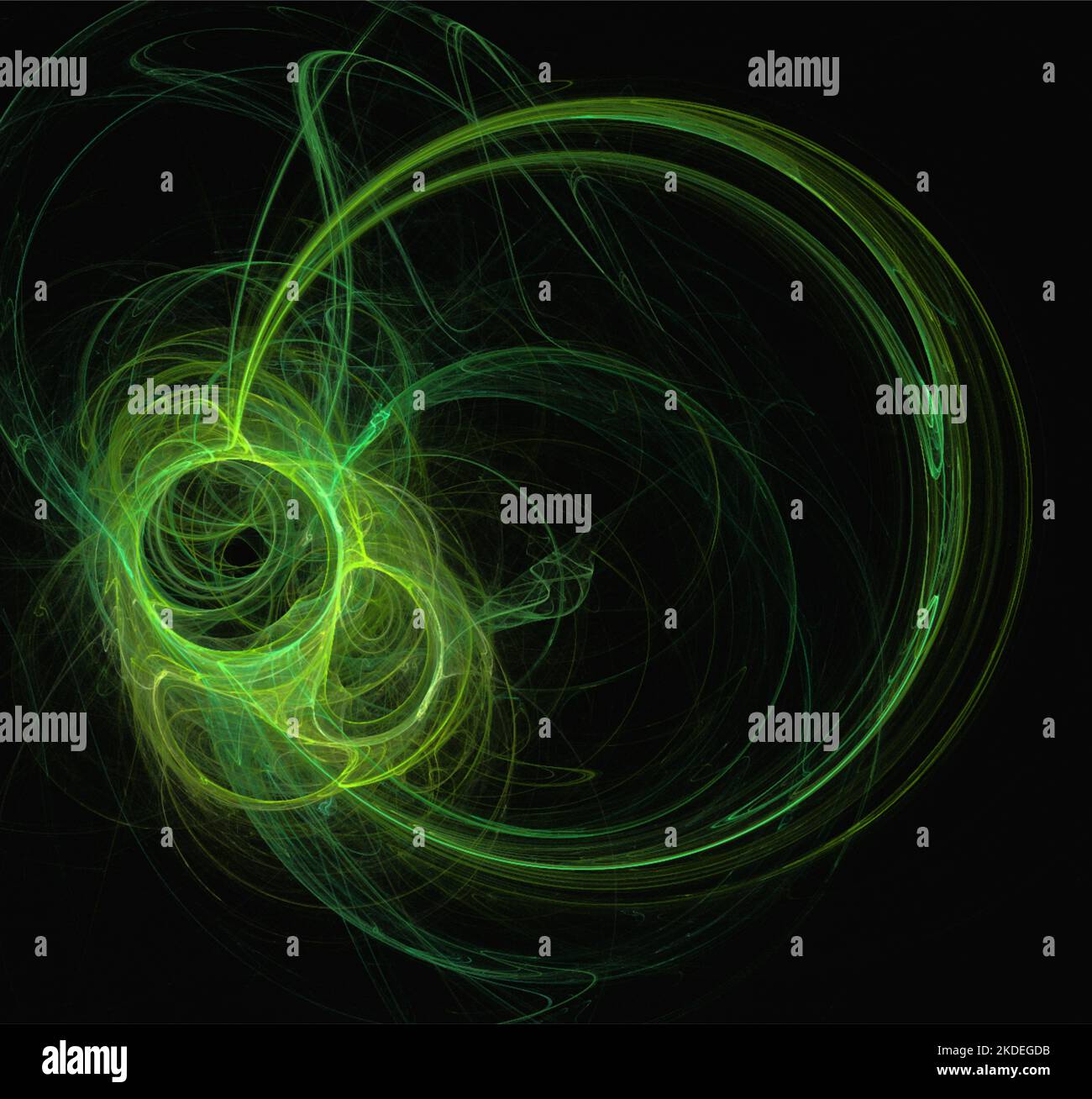 illustration of a green space planet star system, color graphics ...