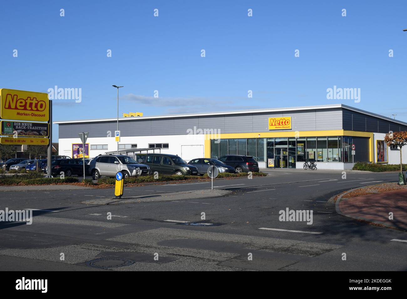Burg/Fehmran/Germany/05 November 2022/Netto discoun t grocery store in ...