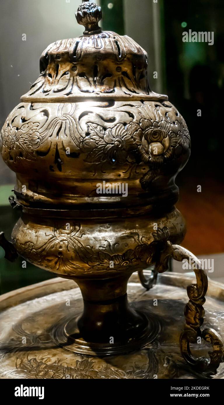 Ottoman Buhurdan, censer. Copper. a vessel in which substances used for ...