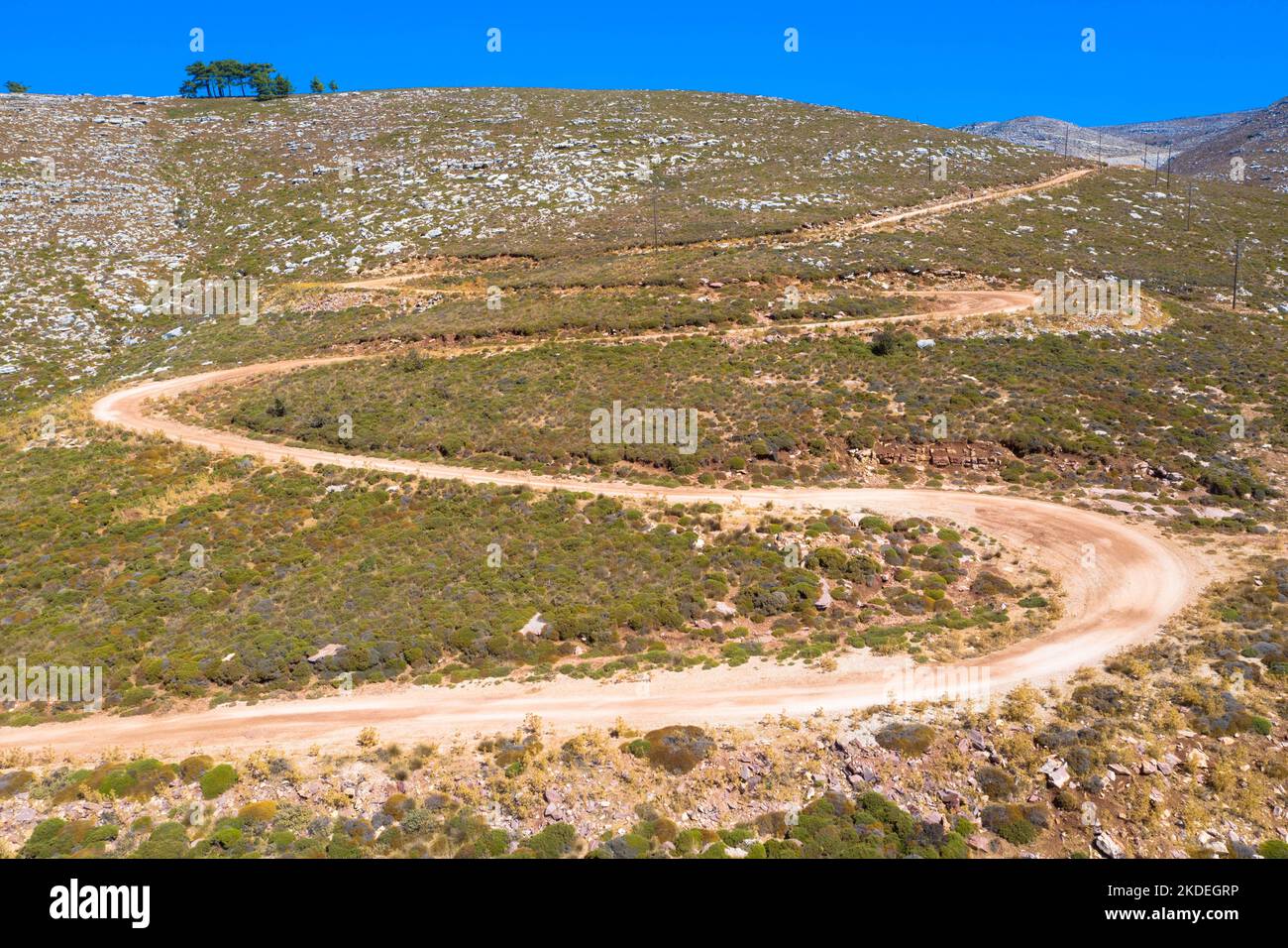 Aerial view serpentine off road hi-res stock photography and images - Alamy