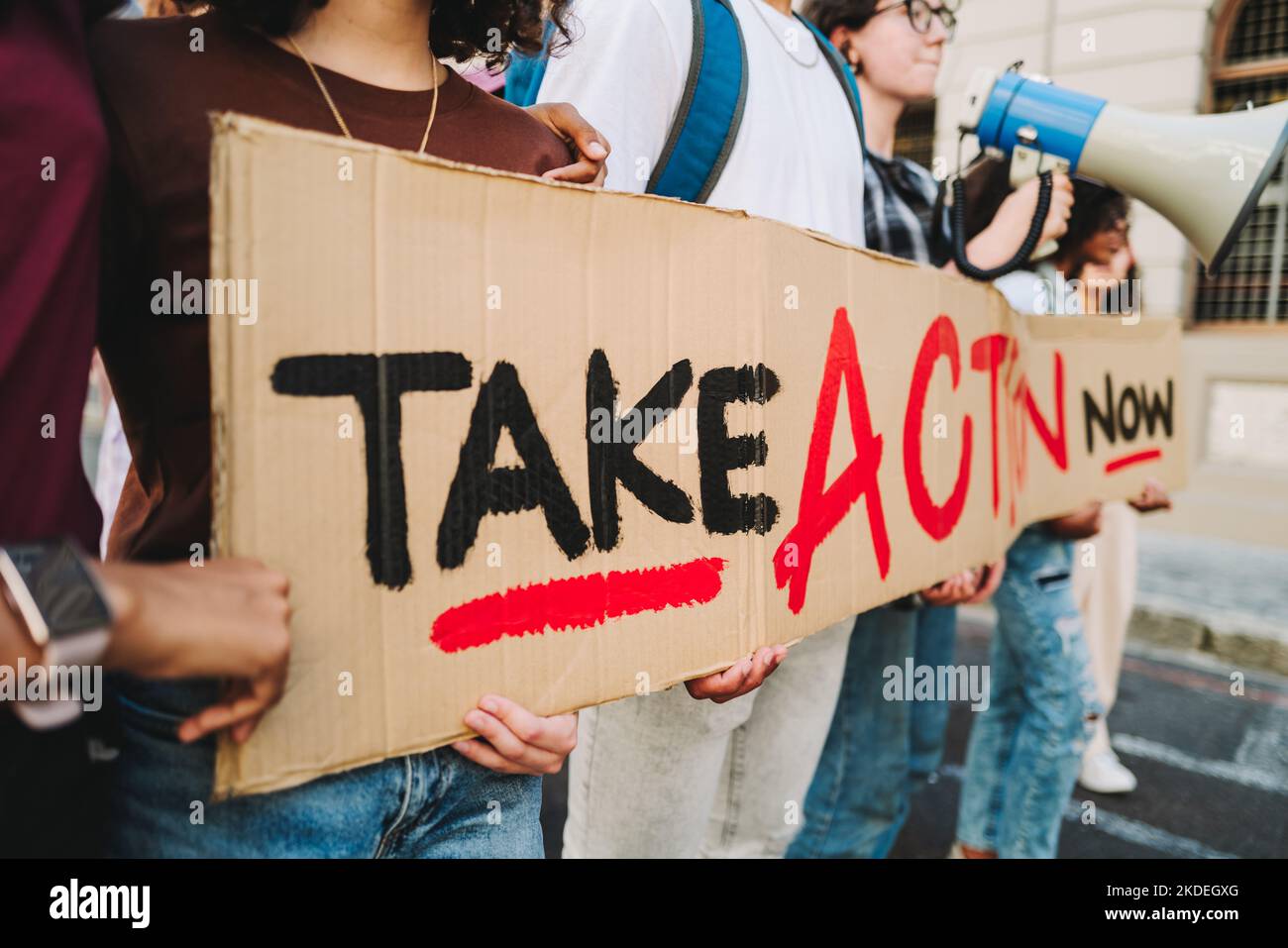 Generation Z standing up for equality and human rights. Multicultural ...