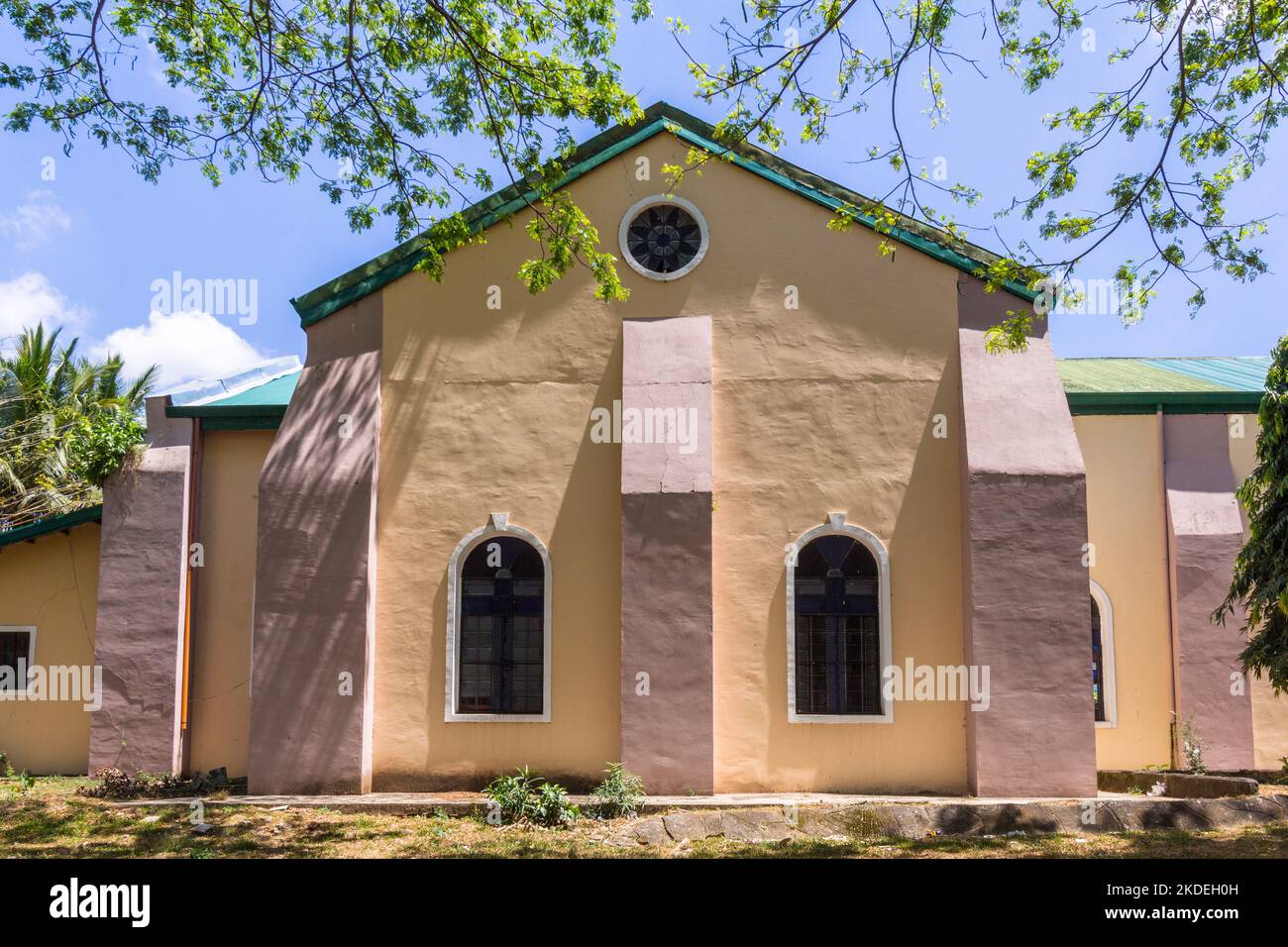 Back of the parish church of Tuy in Batangas, Philippines Stock Photo ...