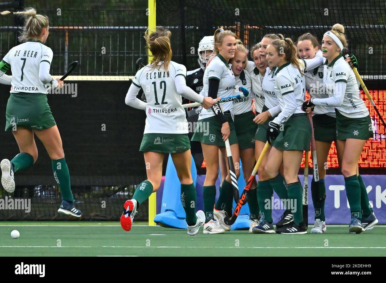 ROTTERDAM, 05-11-2022, HC Rotterdam, Hockey Hoofdklasse Dames, Seizoen 2022-2023. Lotte de Heer ...