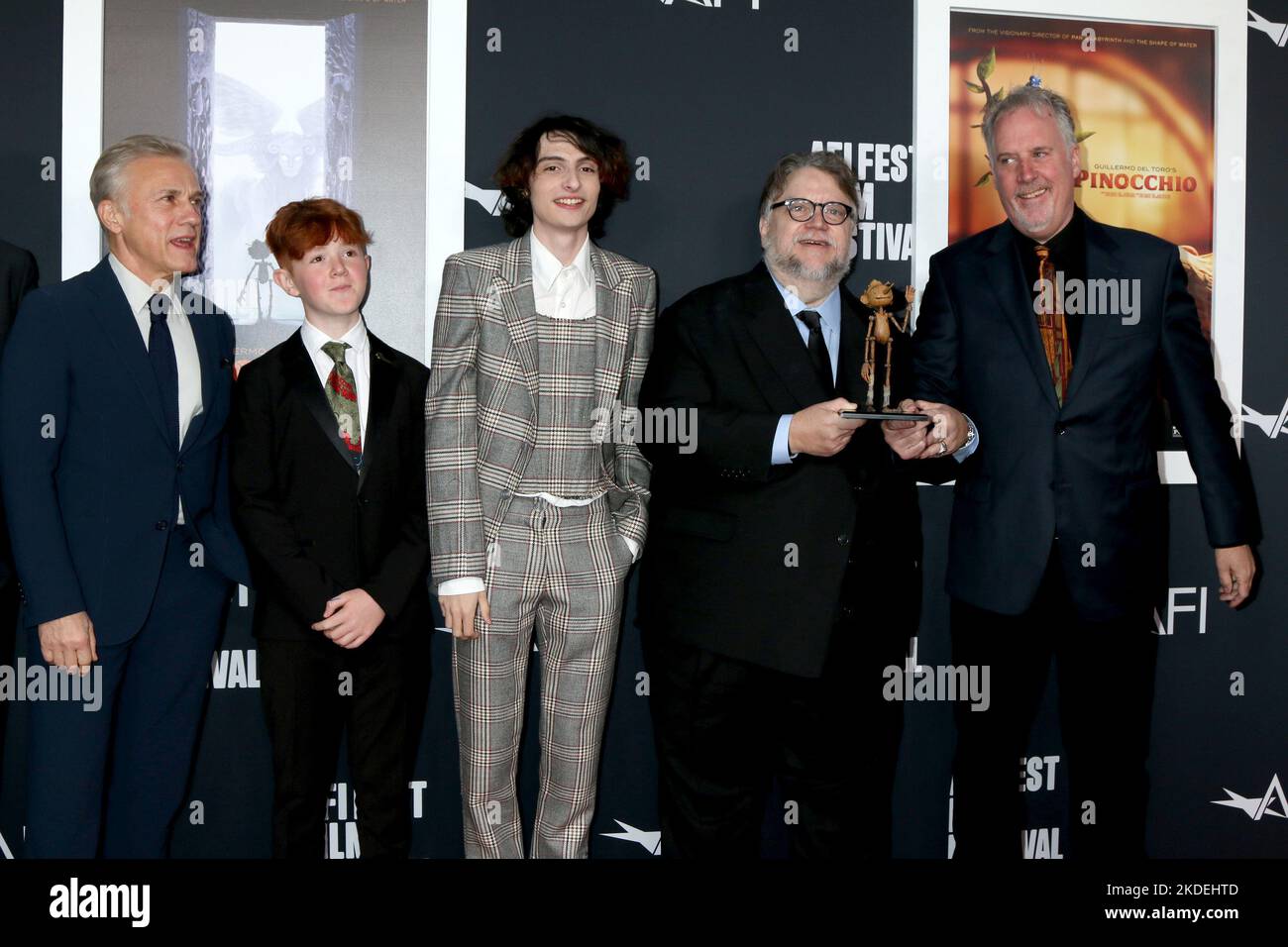 LOS ANGELES - NOV 5: Christoph Waltz, Finn Wolfhard, Guillermo del Toro ...