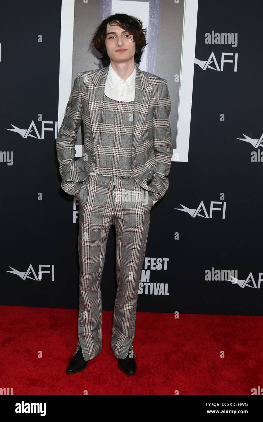 LOS ANGELES - NOV 5: Finn Wolfhard at the AFI Fest - "Guillermo del Toro's Pinocchio" Premiere ...