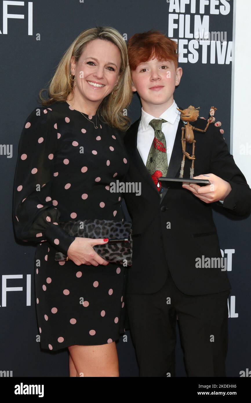 LOS ANGELES - NOV 5: Mother of Gregory Mann, Gregory Mann at the AFI ...