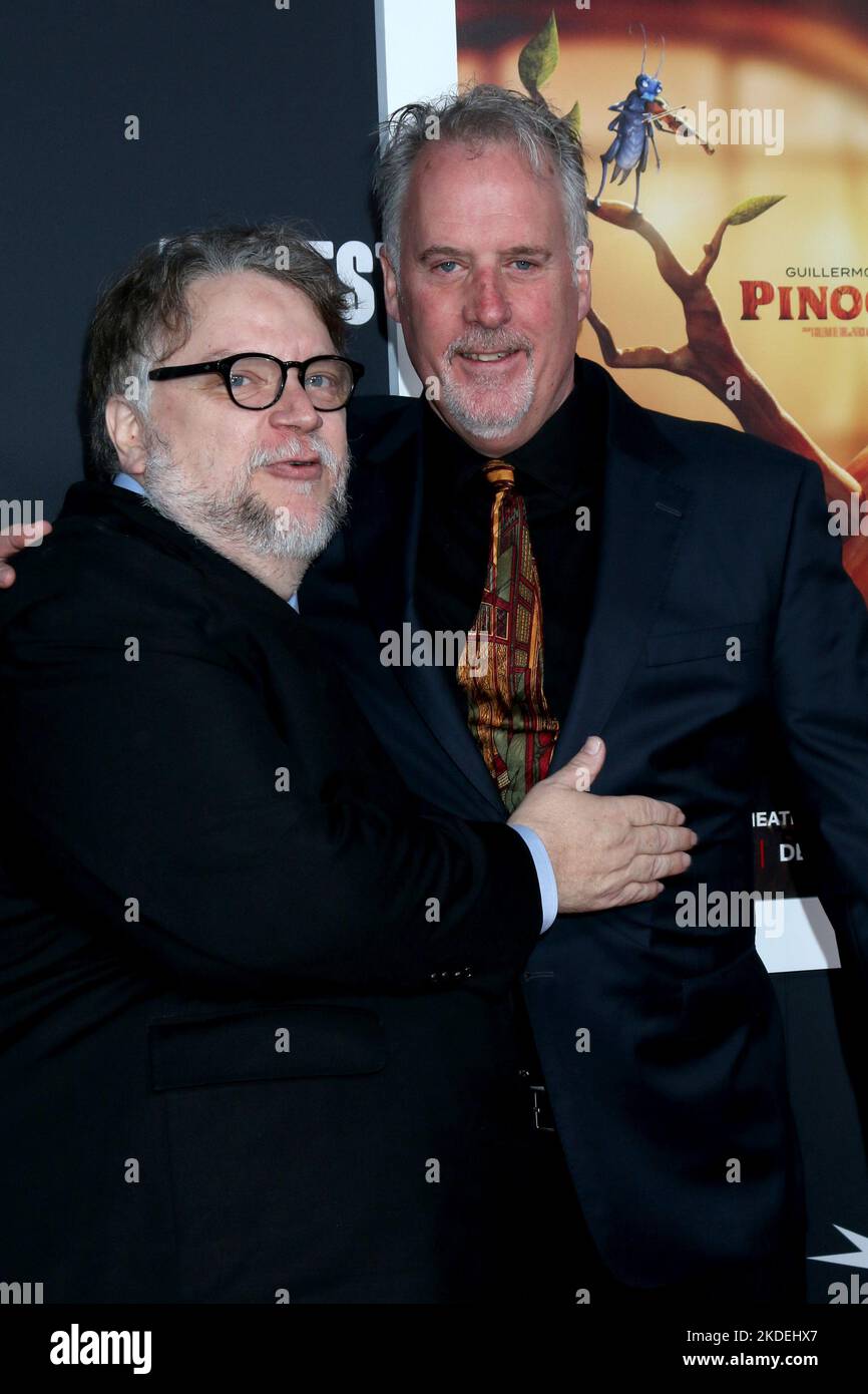LOS ANGELES - NOV 5: Guillermo del Toro, Mark Gustafson at the AFI Fest ...
