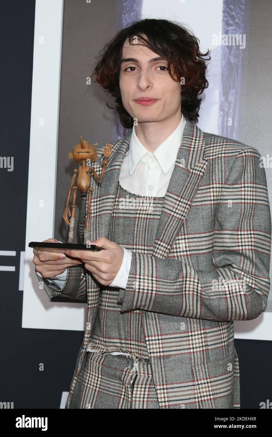 LOS ANGELES - NOV 5: Finn Wolfhard at the AFI Fest - "Guillermo del Toro's Pinocchio" Premiere ...