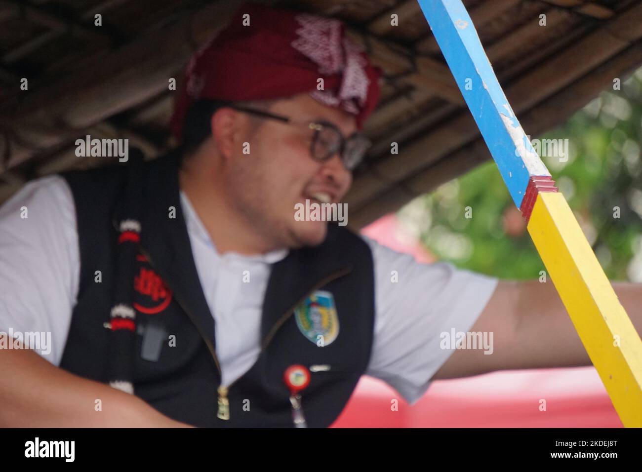 The regent of Kediri Hanindhito Himawan Pramana (Mas Dhito) on the ...