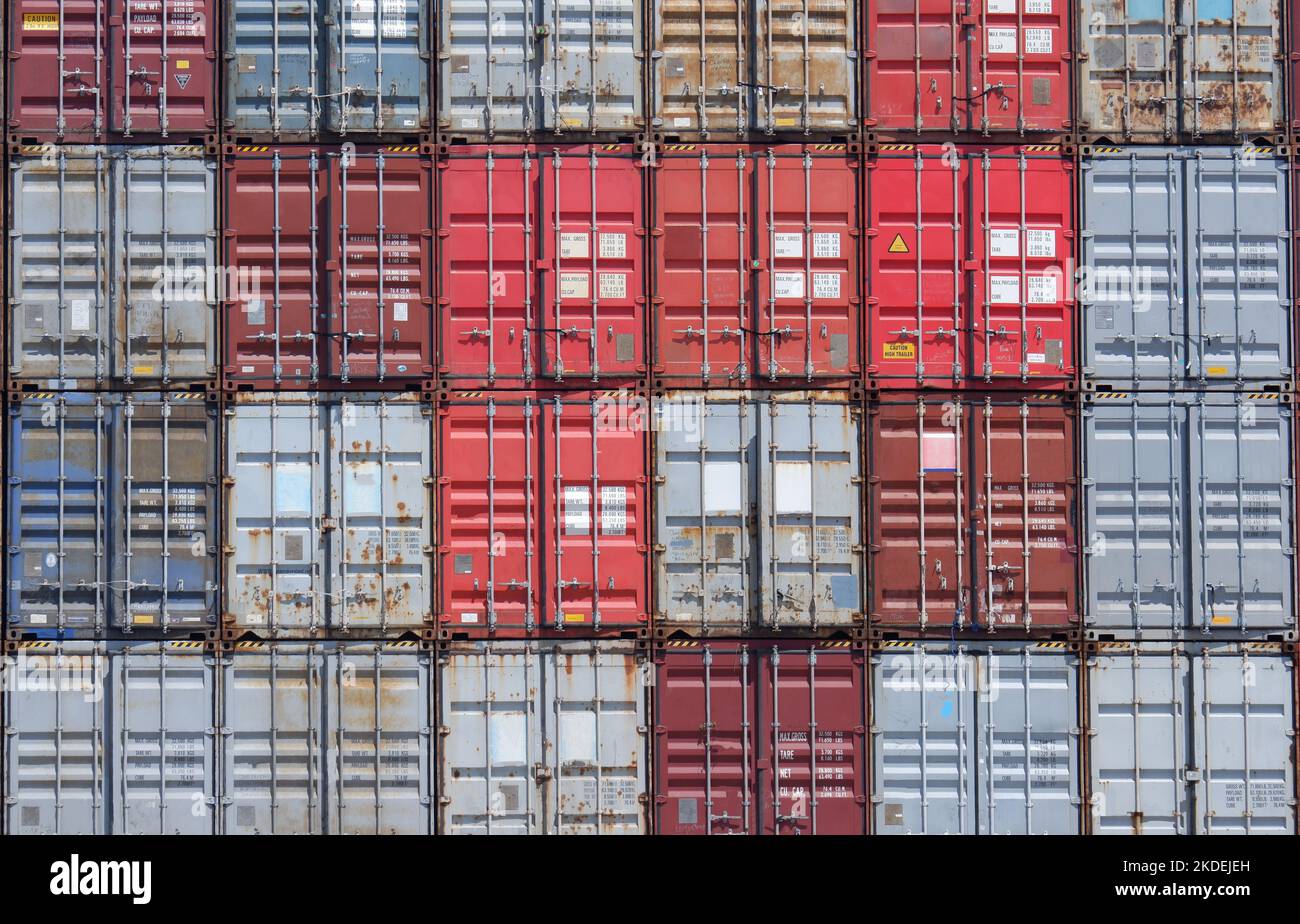 Vintage container ship hi-res stock photography and images - Alamy