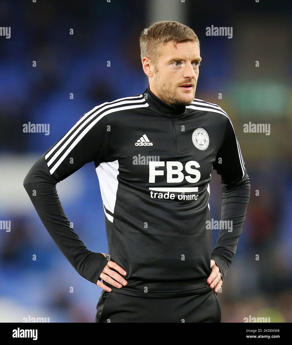 Liverpool, England, 5th November 2022. Jamie Vardy of Leicester City ...