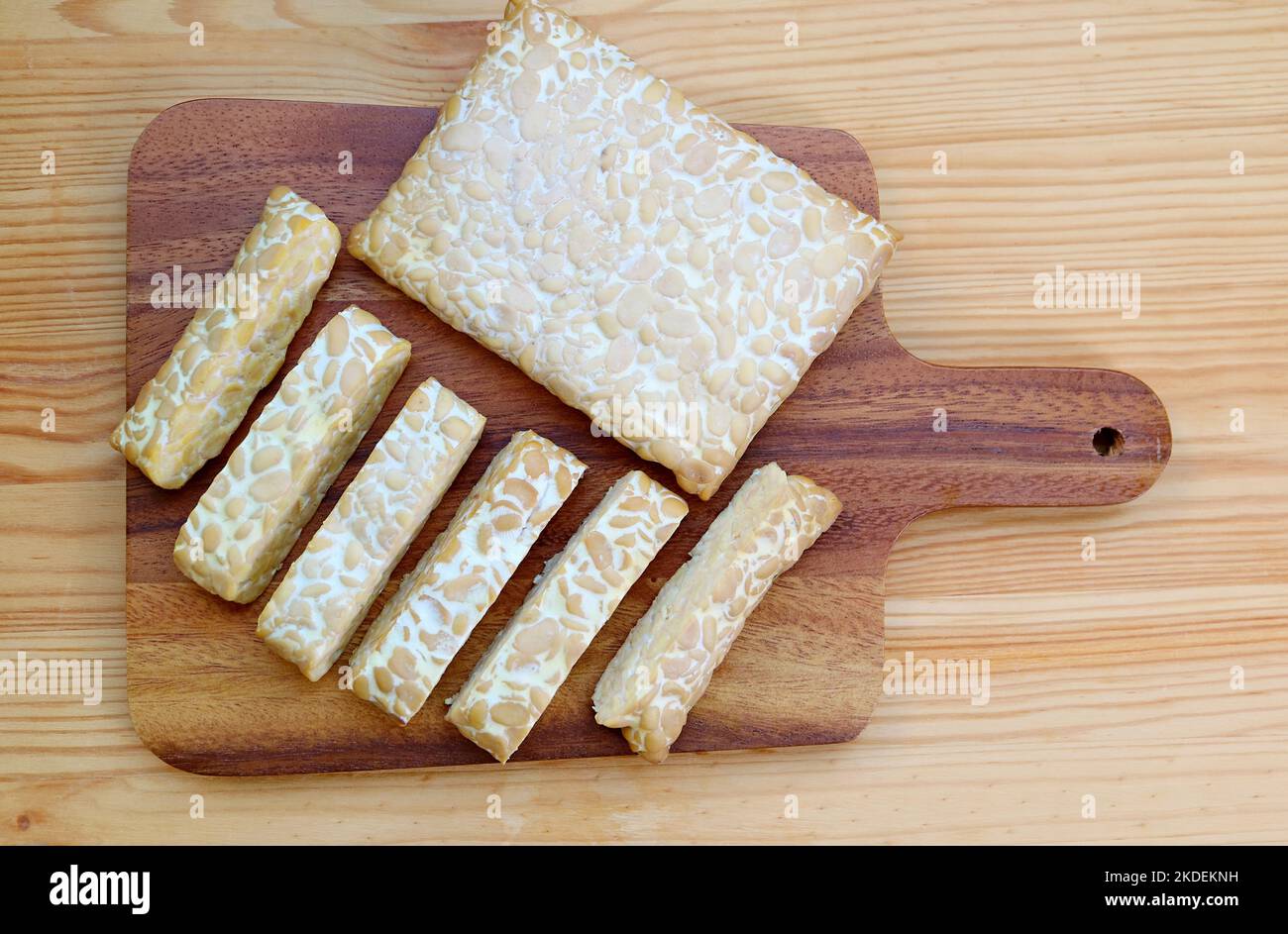 Top View of Fresh Tempeh, a High Plant-Protein Source for Whole Foods ...