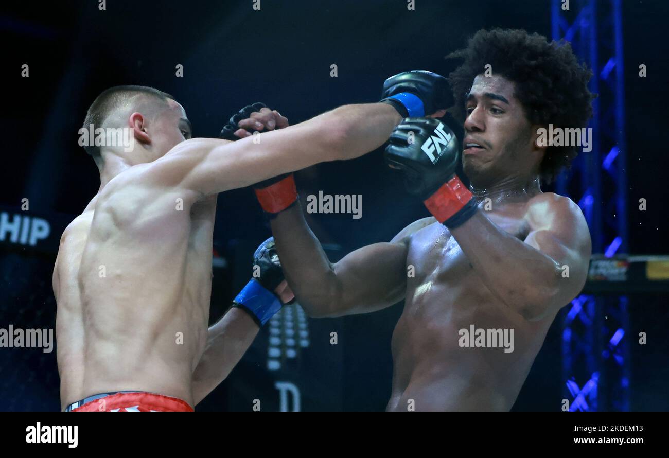 Leandro Gomes of Portugal fight against Fran Luka Djuric of Croatia ...
