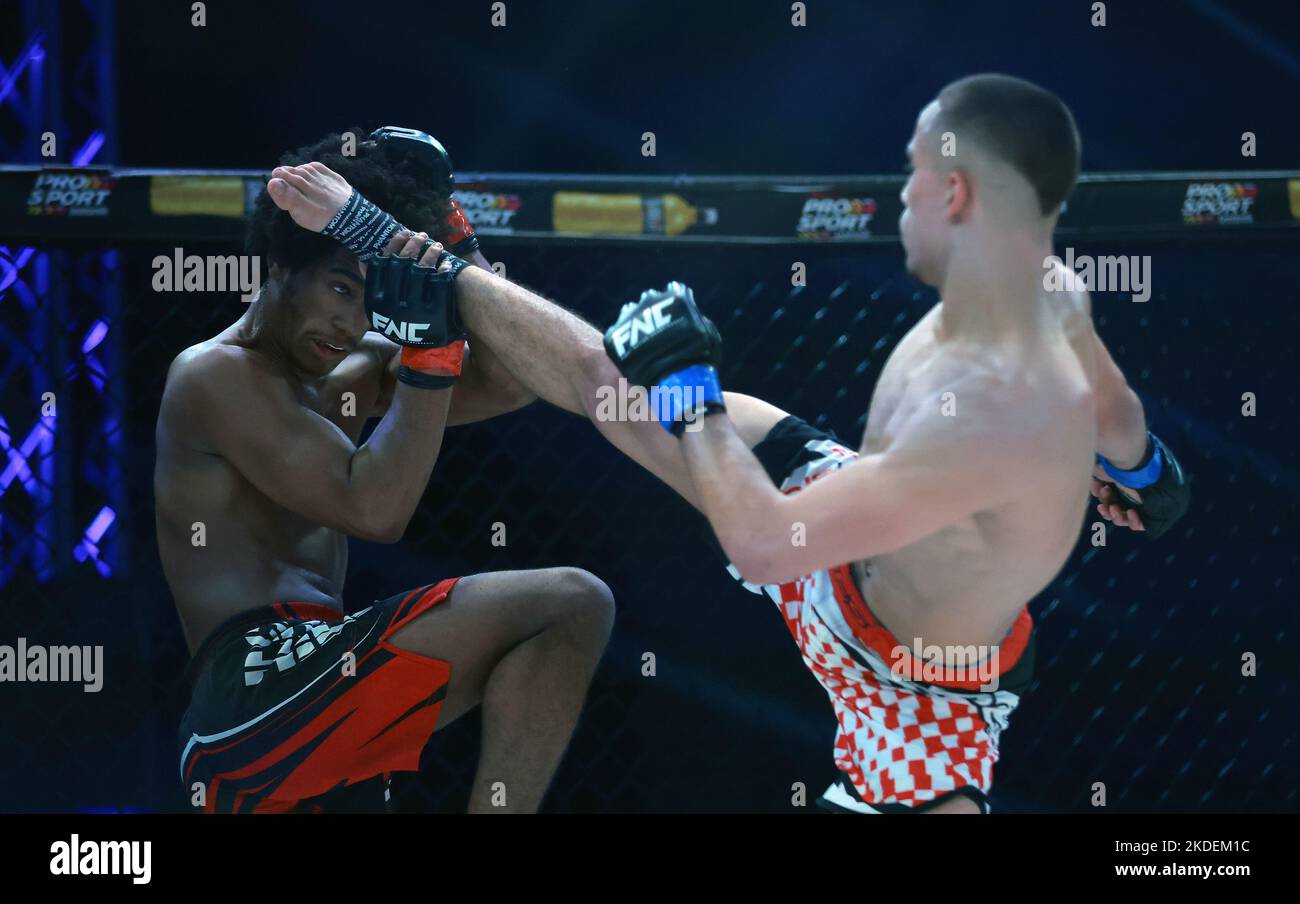 Leandro Gomes of Portugal fight against Fran Luka Djuric of Croatia ...