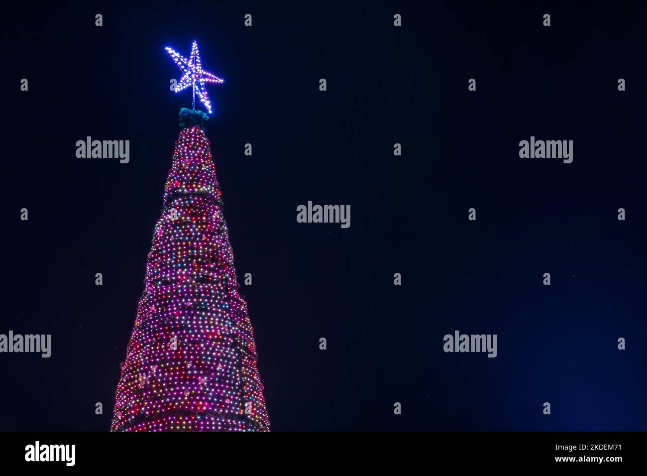 Big Christmas Tree installed at Victoria Square in Adelaide CBD while ...