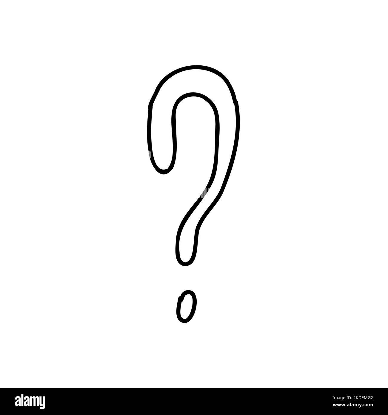 Questions marks. Hand drawn doodle ask sign set. Vector Who Why FAQ ...