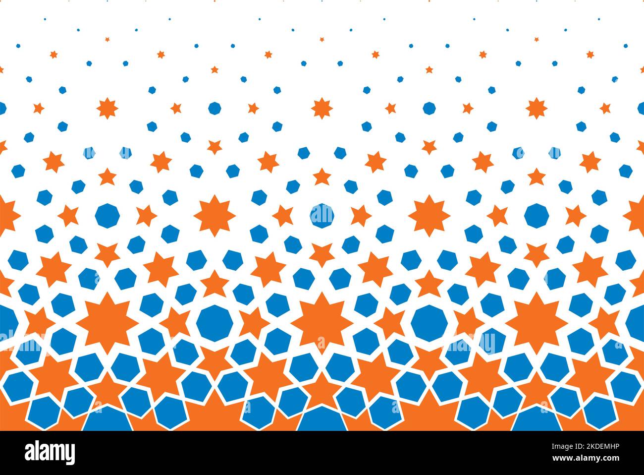 Geometric pattern of black figures on a white background.Arabic ...