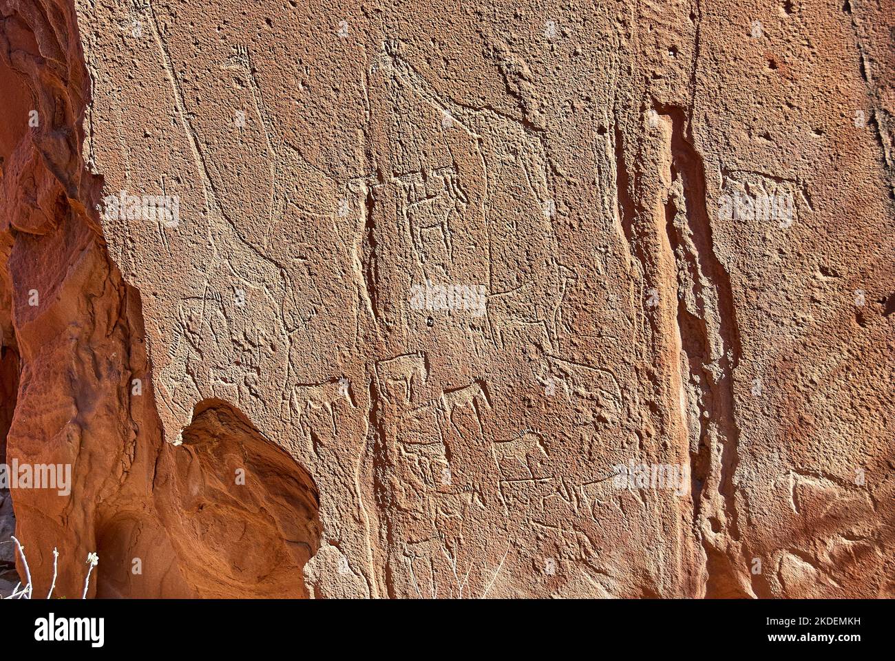 Twyfelfontein, Namibia - 07 16 2013: rock engravings are a Unesco World ...
